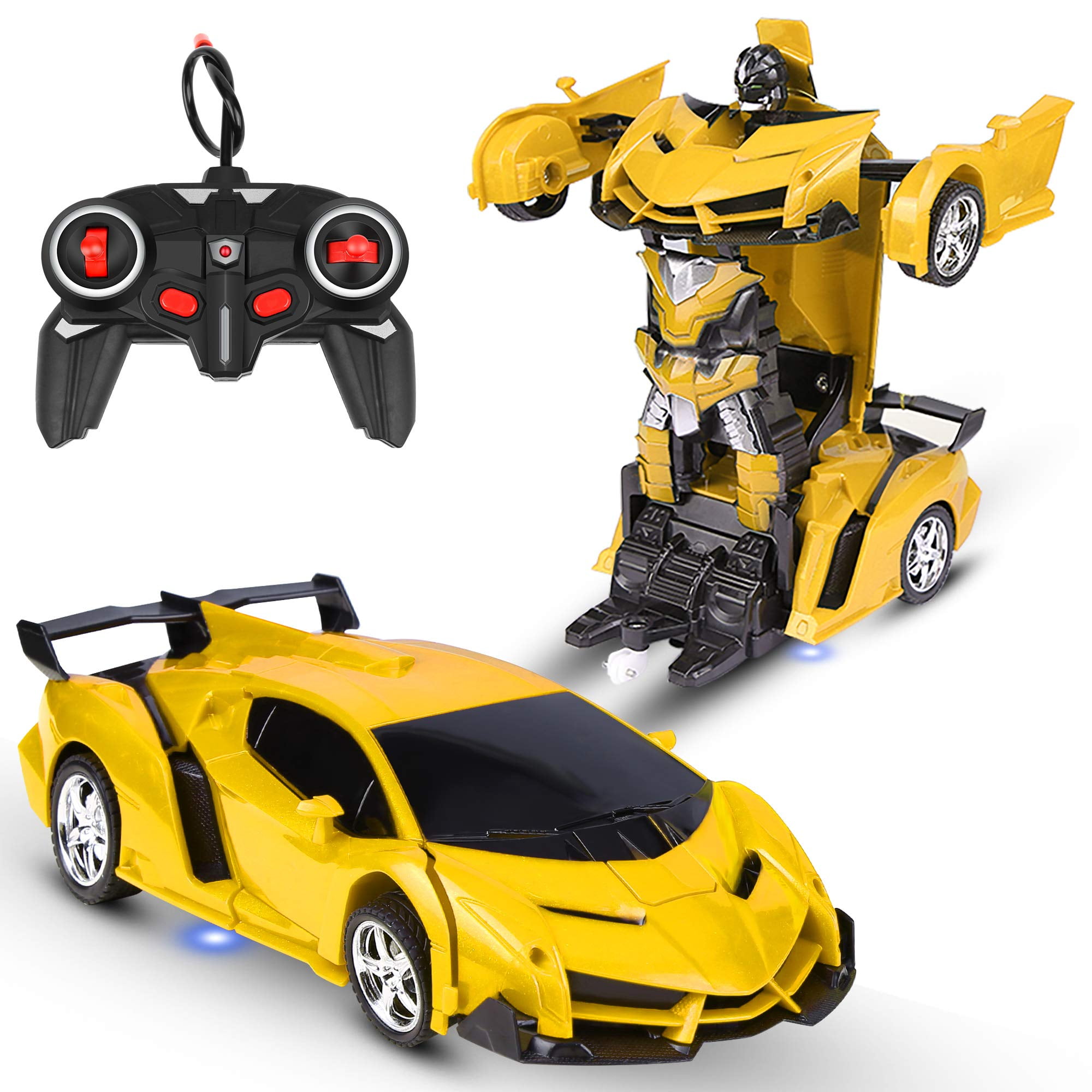 Remote Control Car RC Transformer Robot Car 360 ° Rotation Braking ...