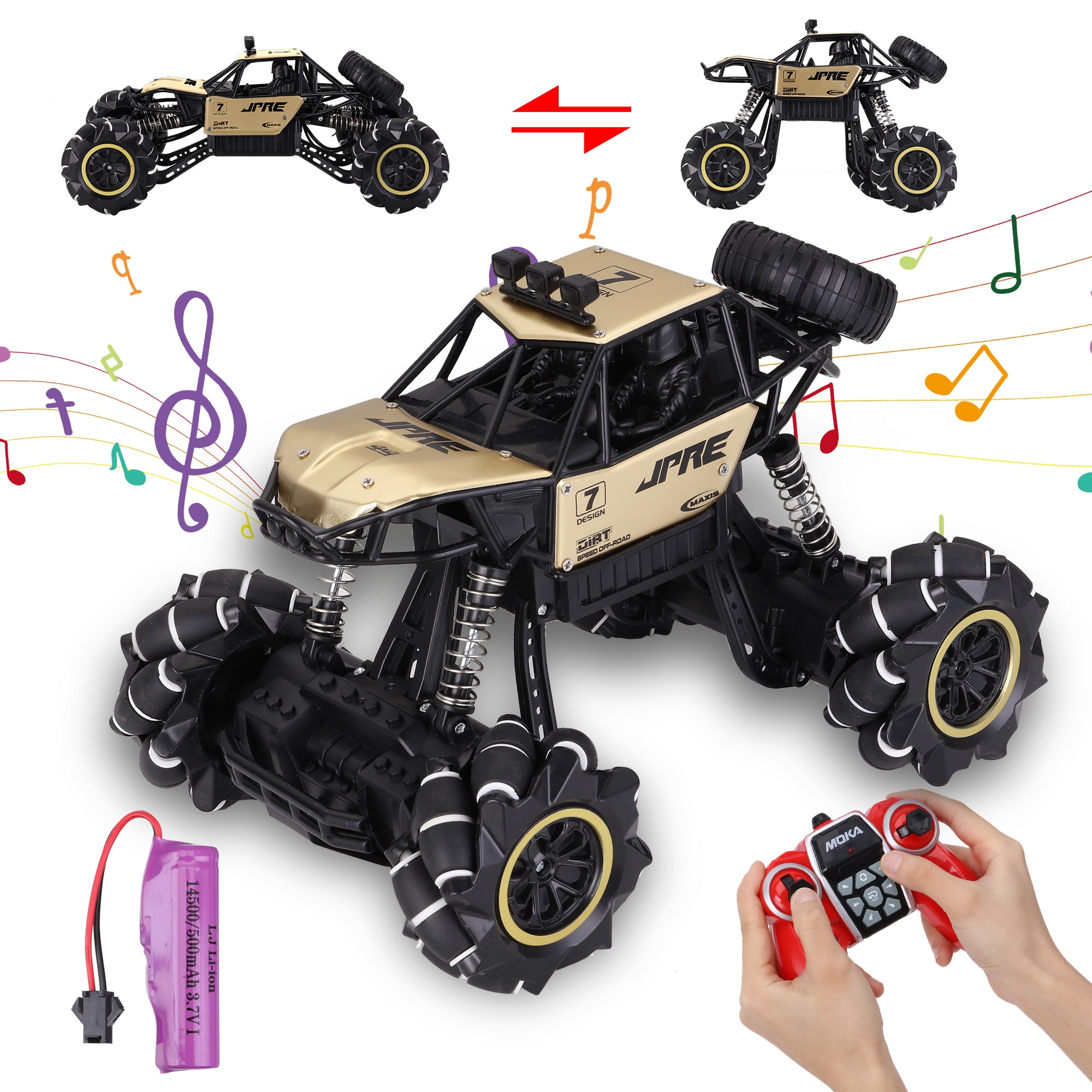 Remote Control Car, SAYFUT 1/16 Scale Off-Road RC Car Remote Control Monster Truck High Speed ...