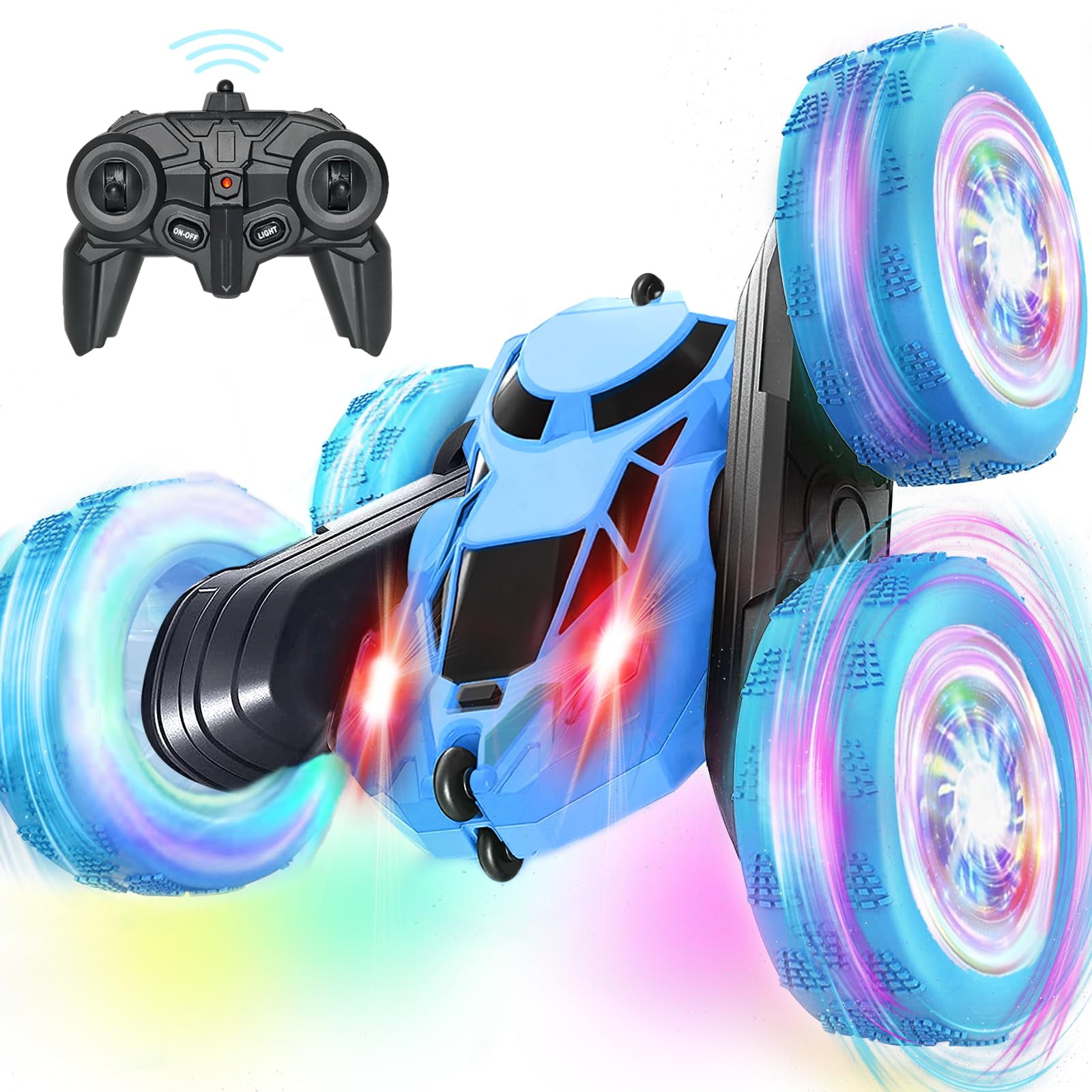Remote Control Car Stunt RC Cars, 90 Min Playtime, 2.4Ghz Double Sided 360° Rotating RC Crawler ...