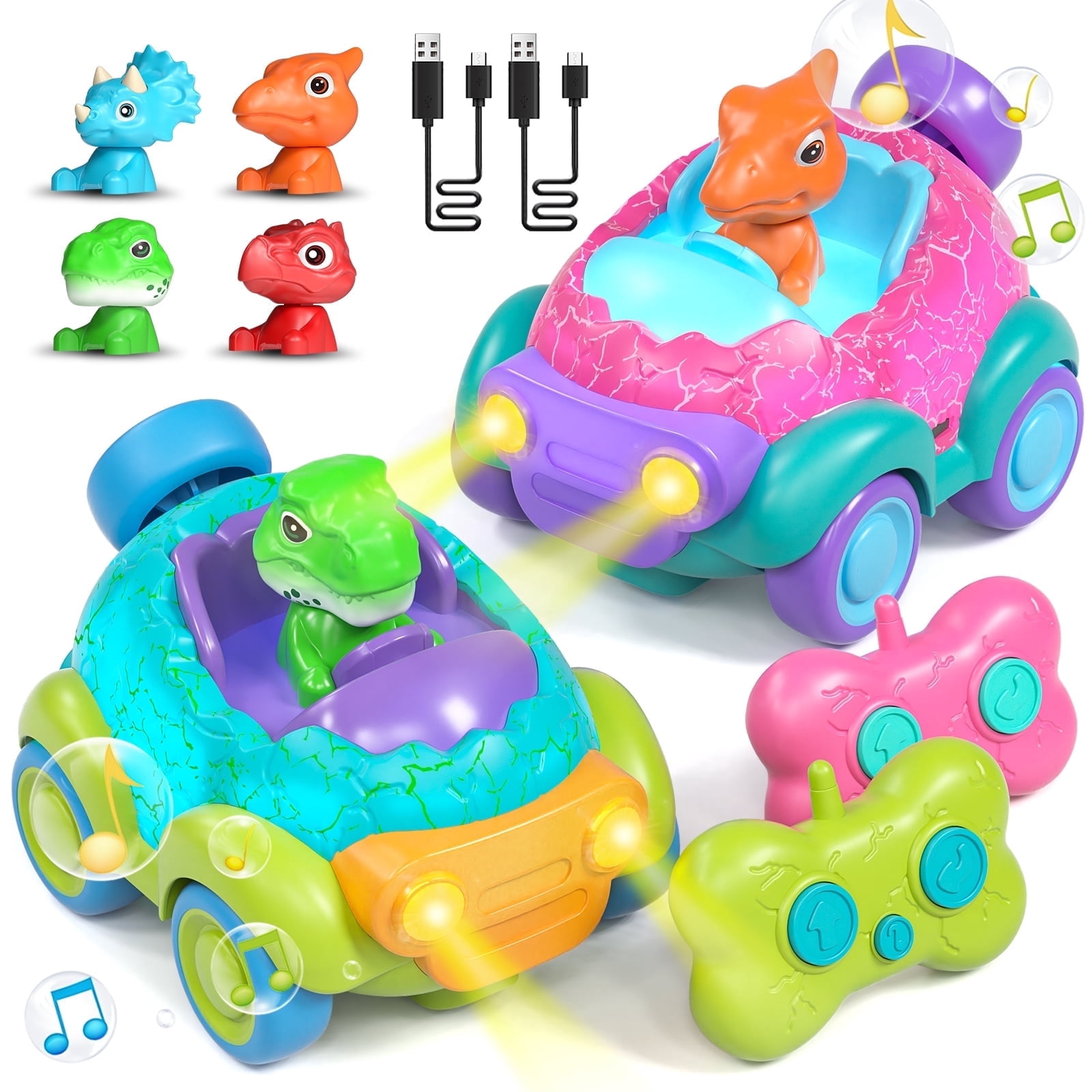 Remote Control Car for Toddlers, Rechargeable RC Cars for Toddler Toys ...