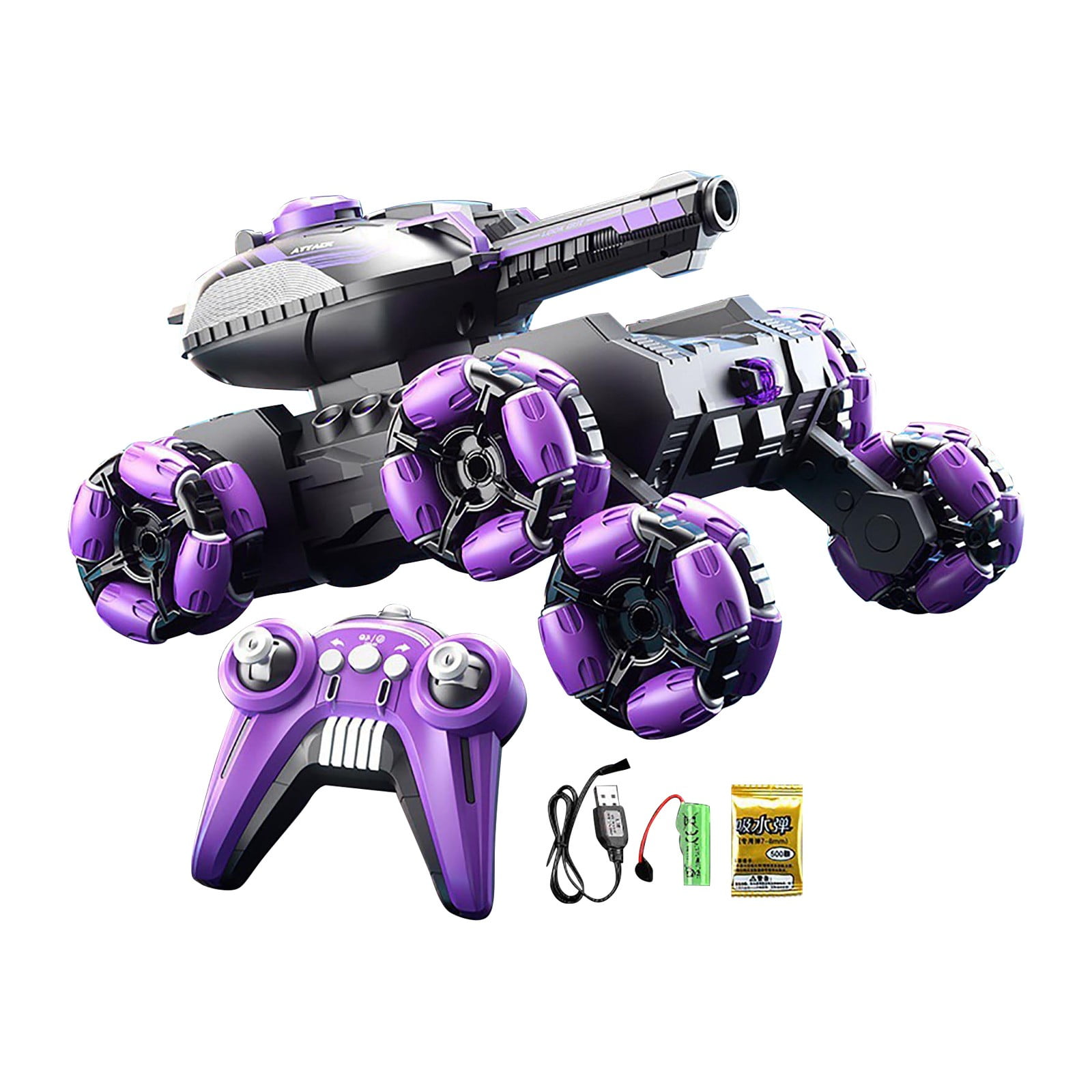 Remote Control Car Toy for Kids, Water Bullet Shooting RC Tank for Kids ...