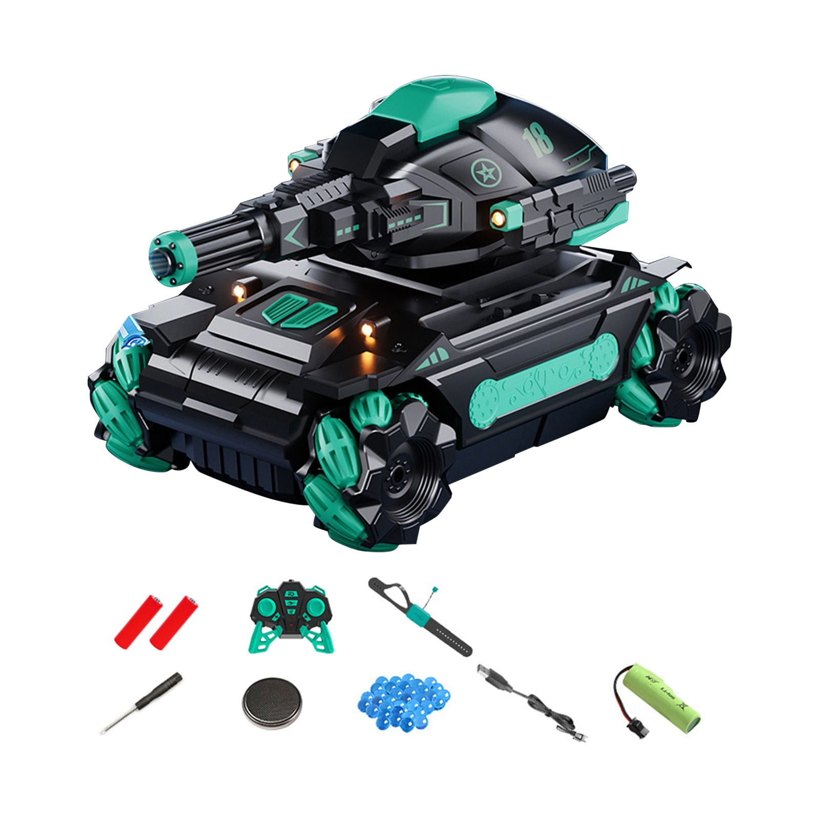 Remote Control Car Toy for Kids, Water Bullet Shooting RC Tank for Kids ...