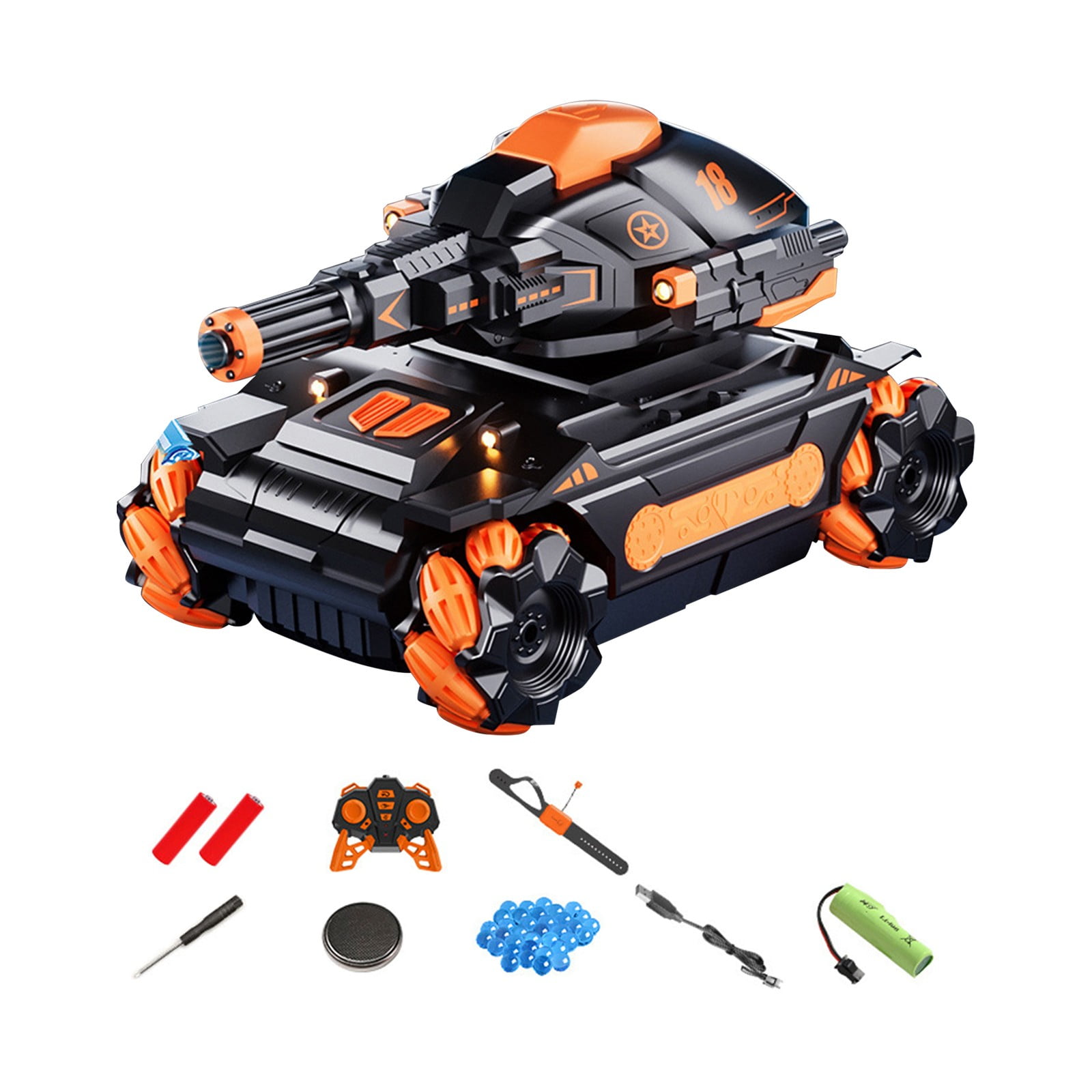 Remote Control Car Toy for Kids, Water Bullet Shooting RC Tank for Kids ...