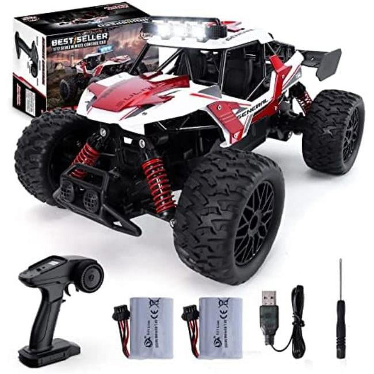 Remote Control Car - Variable Speed 33 KMH, 1-12 Scale RC Monster ...