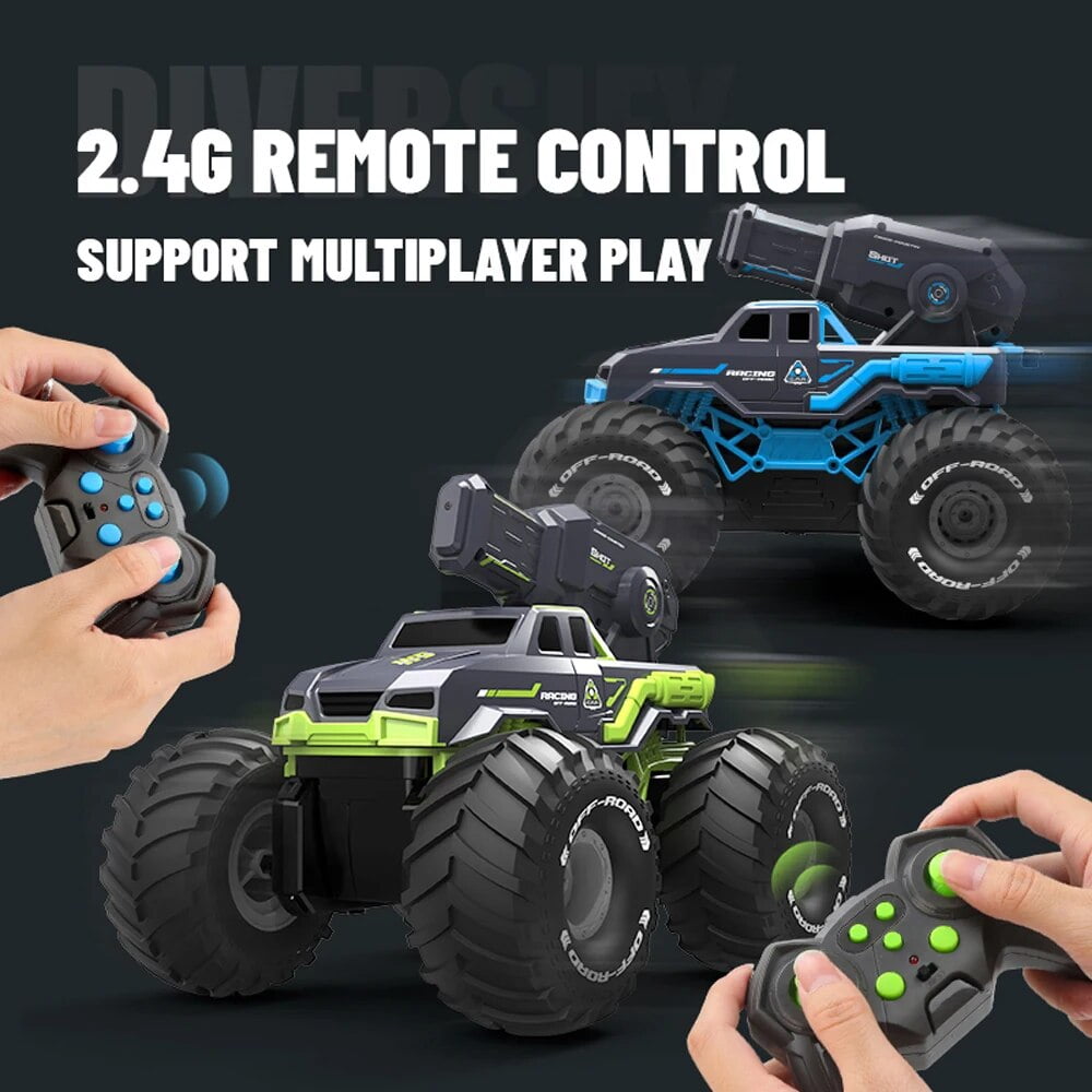 Remote Control Car With Water Gun,Amphibious Water Cannon Off-road ...