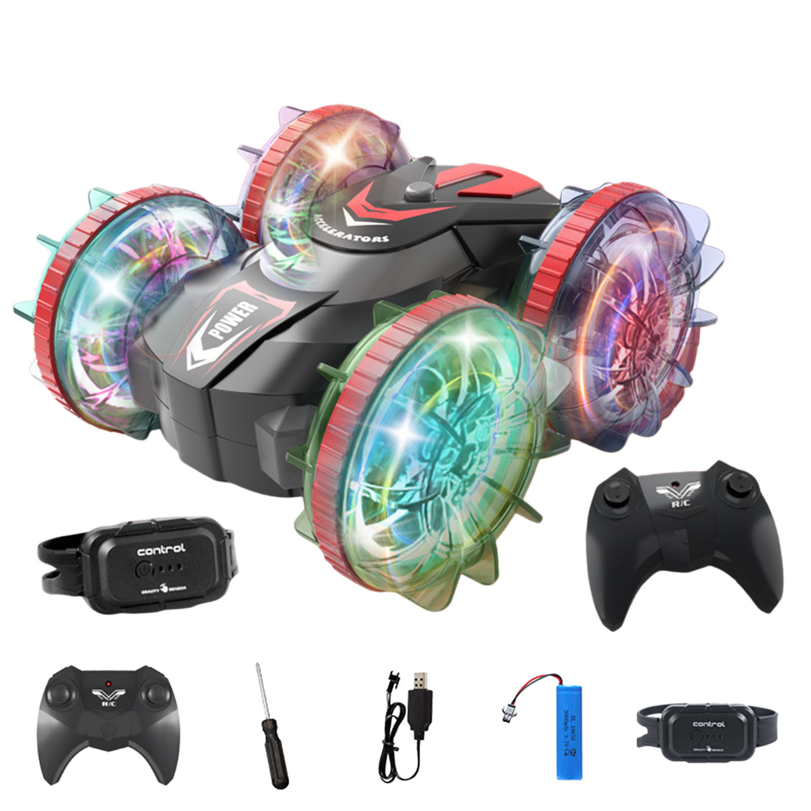 Remote Control Car for Kids - All Terrain Vehicle Stunt Truck 4WD ...