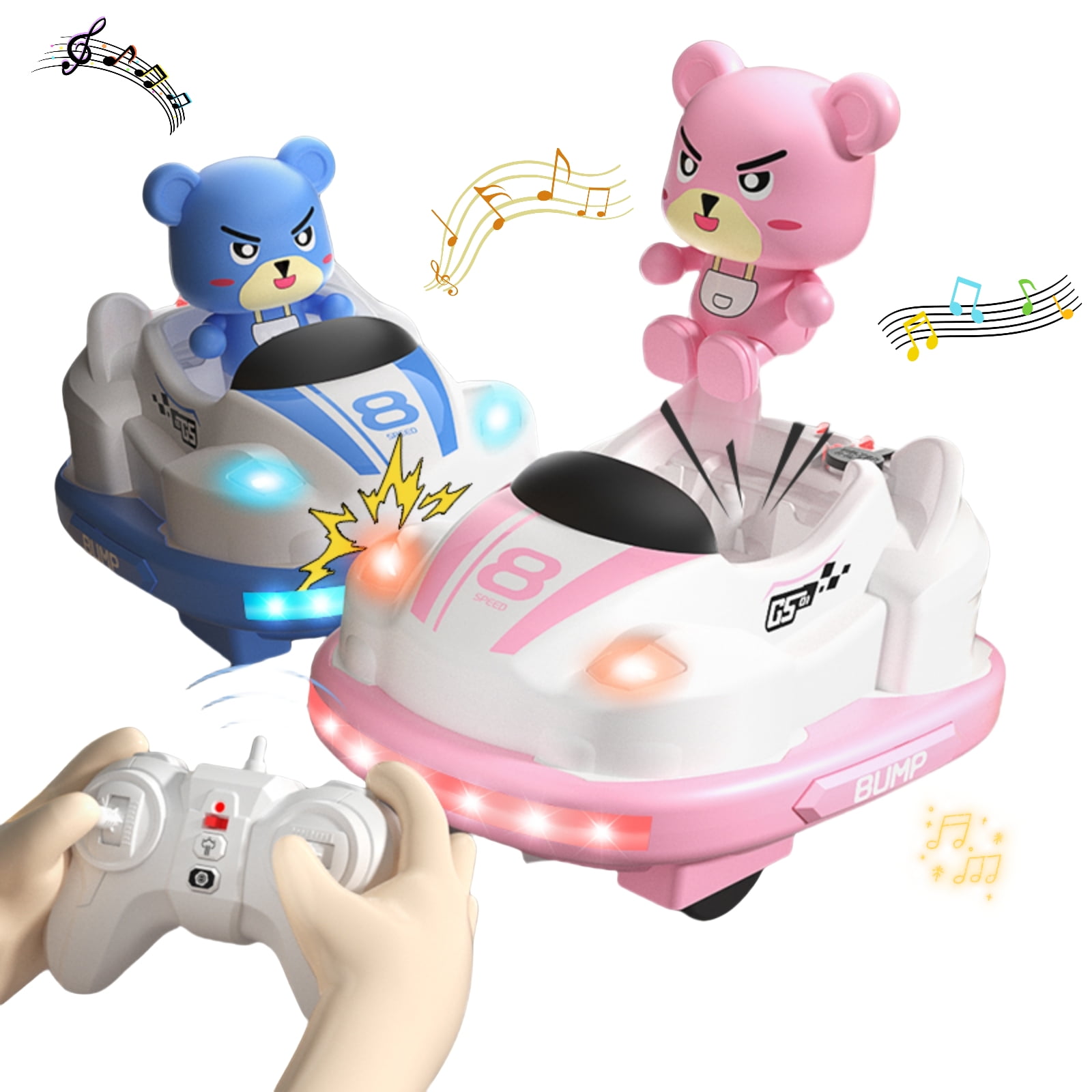 Remote Control Cars for Kids, RC Ejecting Bumper Car for Girl Boy, RC ...