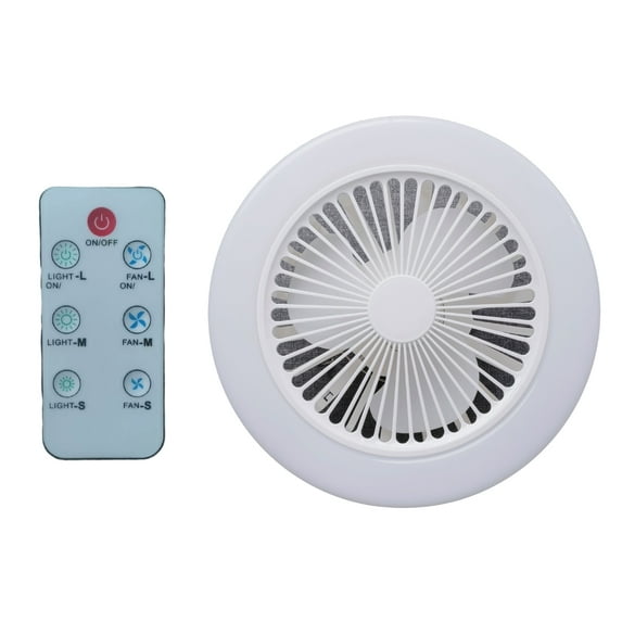 Remote Control Ceiling Fan with LED Lamp Rechargeable Canopy Fan 2800mA ...