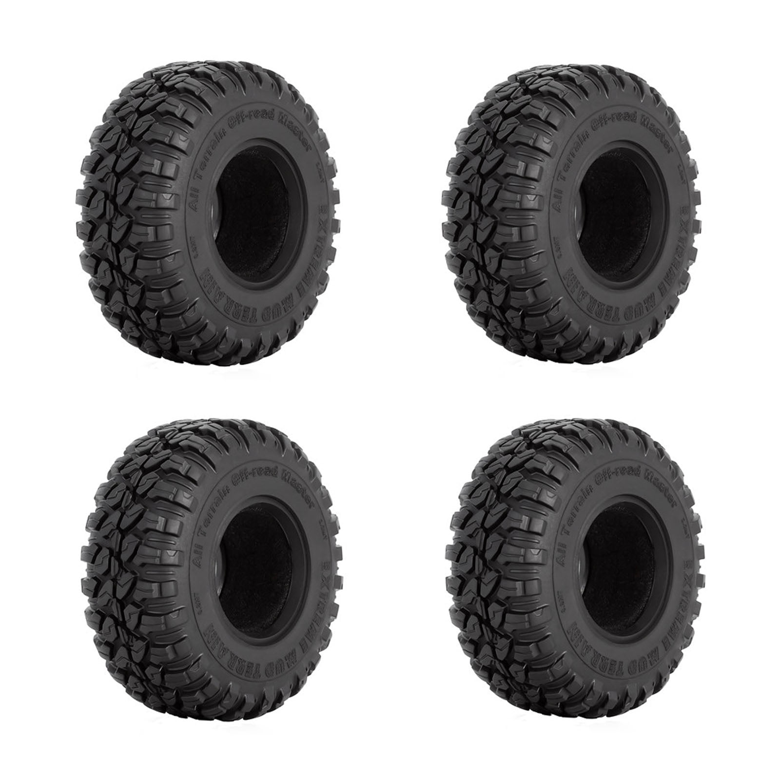 Remote Control Crawler Rubber Tires Set 4PCS 118mm 2.2’’ Realistic Car ...