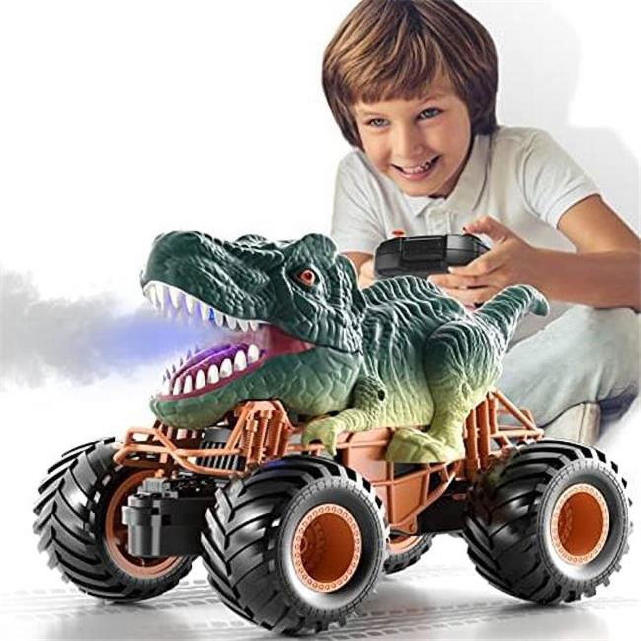 Remote Control Dinosaur Car for Boys Kids, 2.4Ghz Race Dinosaur Truck ...