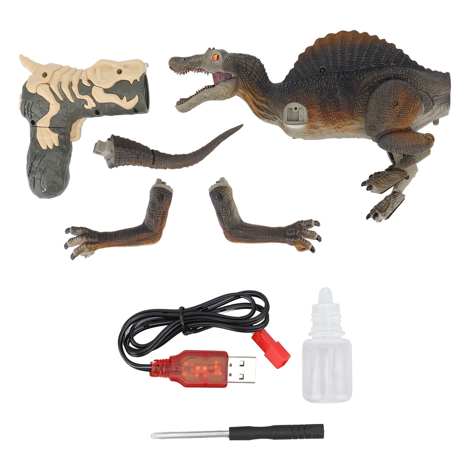 Remote Control Dinosaur Toy Lifelike Light Roaring Sound Electronic ...