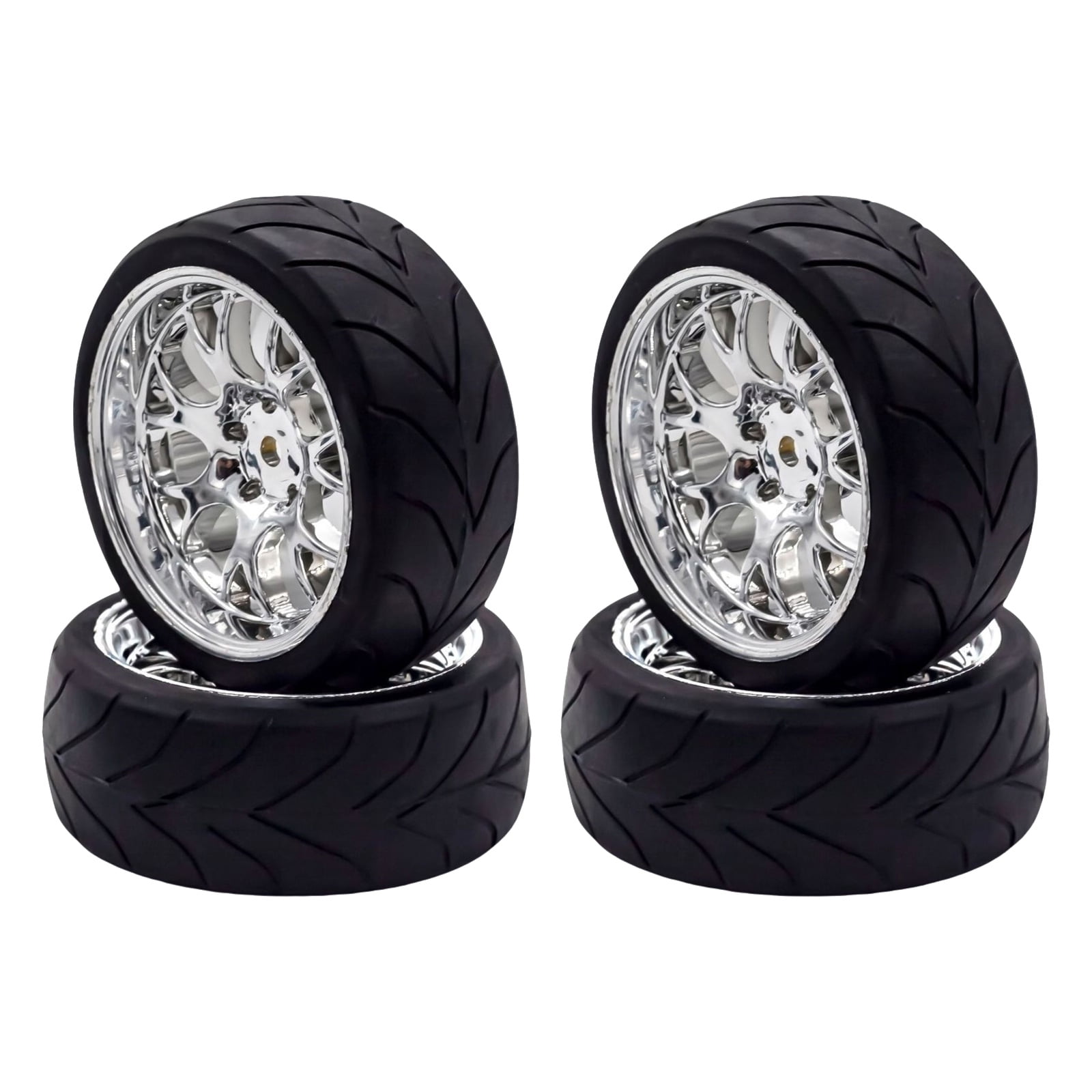 Remote Control Drift Car Front and Rear Wheel Tires 4PCS 1/10 Model ...