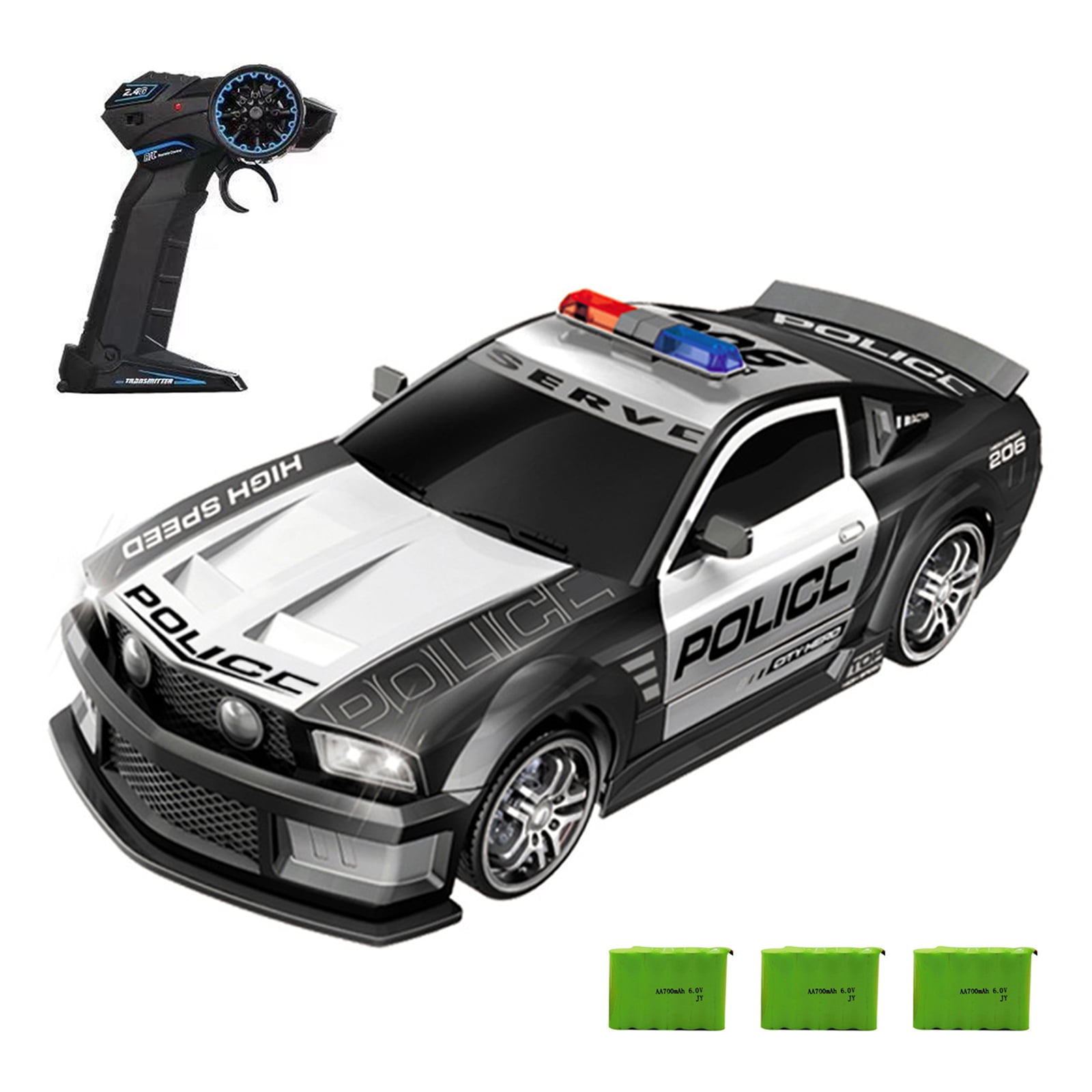 Remote Control Drift Car Remote Control Police Car Large Size Remote ...