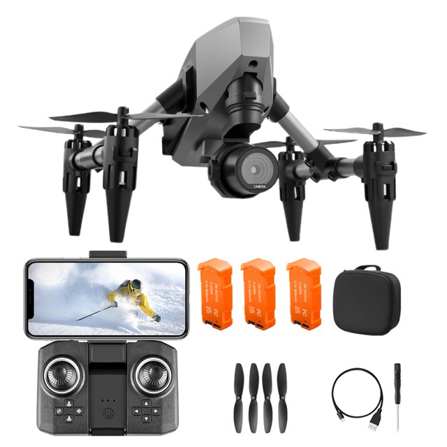 Remote Control Drone with 4K Dual Cameras, RC Quadcopter Toy ,Obstacle Avoidance Optical Flow ...