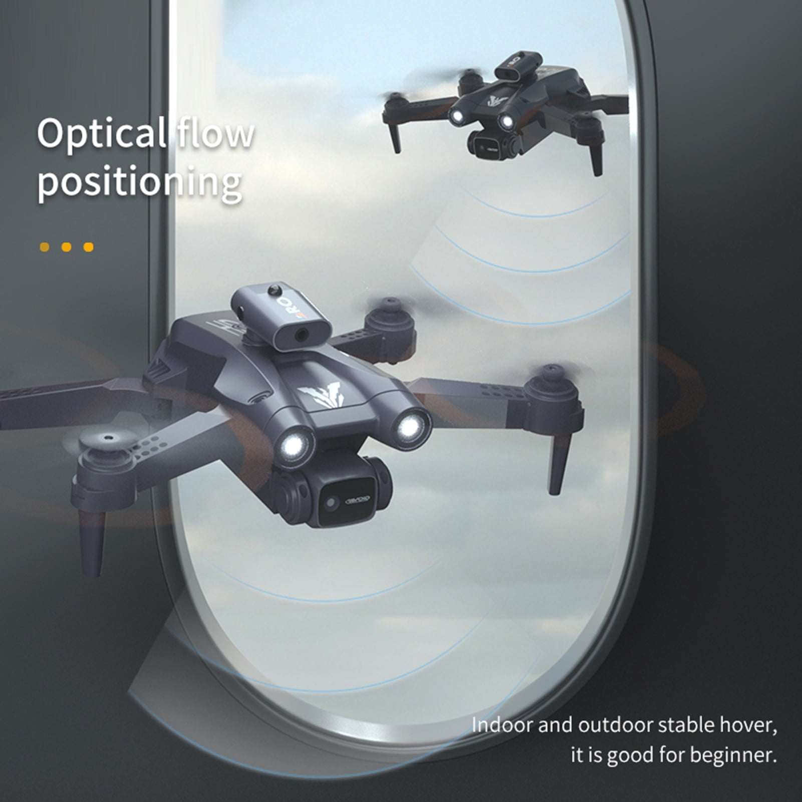 Remote Control Drone with 8K Dual Cameras Optical Flow Positioning ...