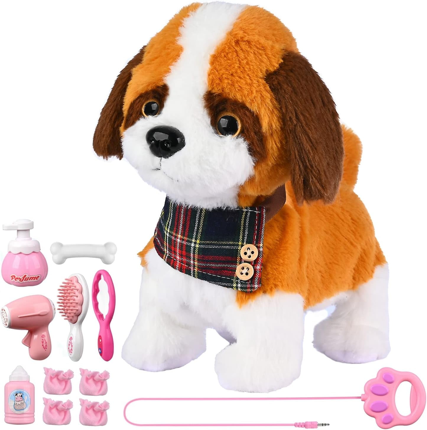 Remote Control Electronic Plush Puppy Toy Pet for Girls Kids ...