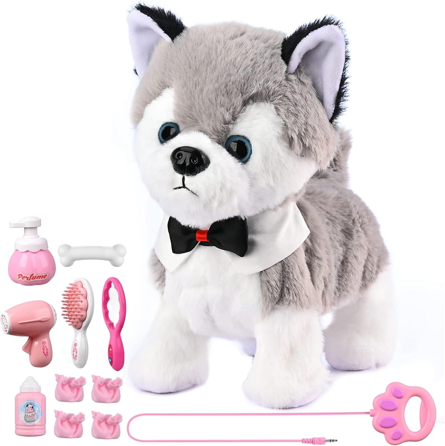 Remote Control Electronic Plush Puppy Toy Pet for Girls Kids ...