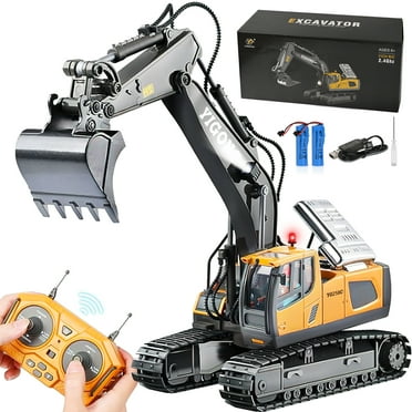 Remote Control Excavator,RC Excavator Toys,11 Channel Rechargeable ...
