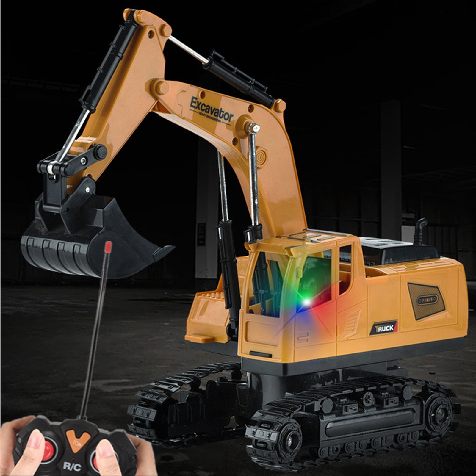 Remote Control Excavator Rc Toy, 1:20 Rc Excavator Toy, 5 Channel ...