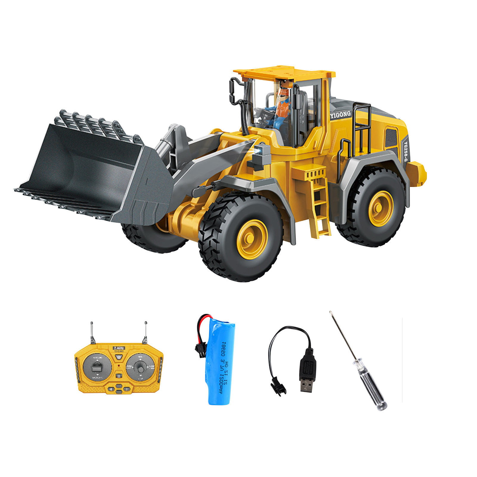 Remote Control Excavator Toys For Boys,14 Channel 1:14 RC Digger ...