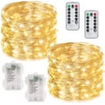 Remote Control Fairy Lights Battery Operated String Lights with Timer ...