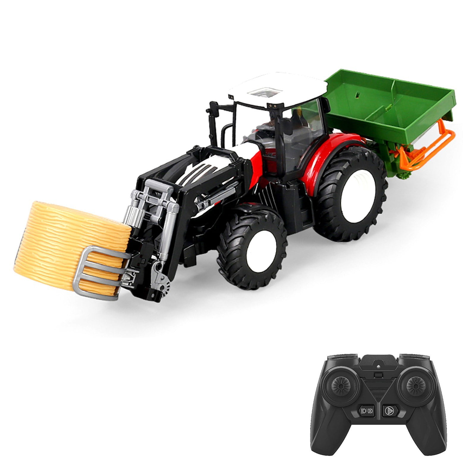 Remote Control Farmer Car with Gripper Fertilizer Spreader and Lights ...