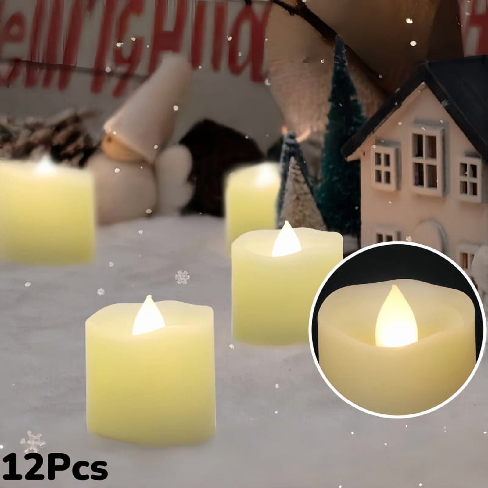 Remote Control Flameless Candles with Timer, 6/9/12 Pack Ultra ...