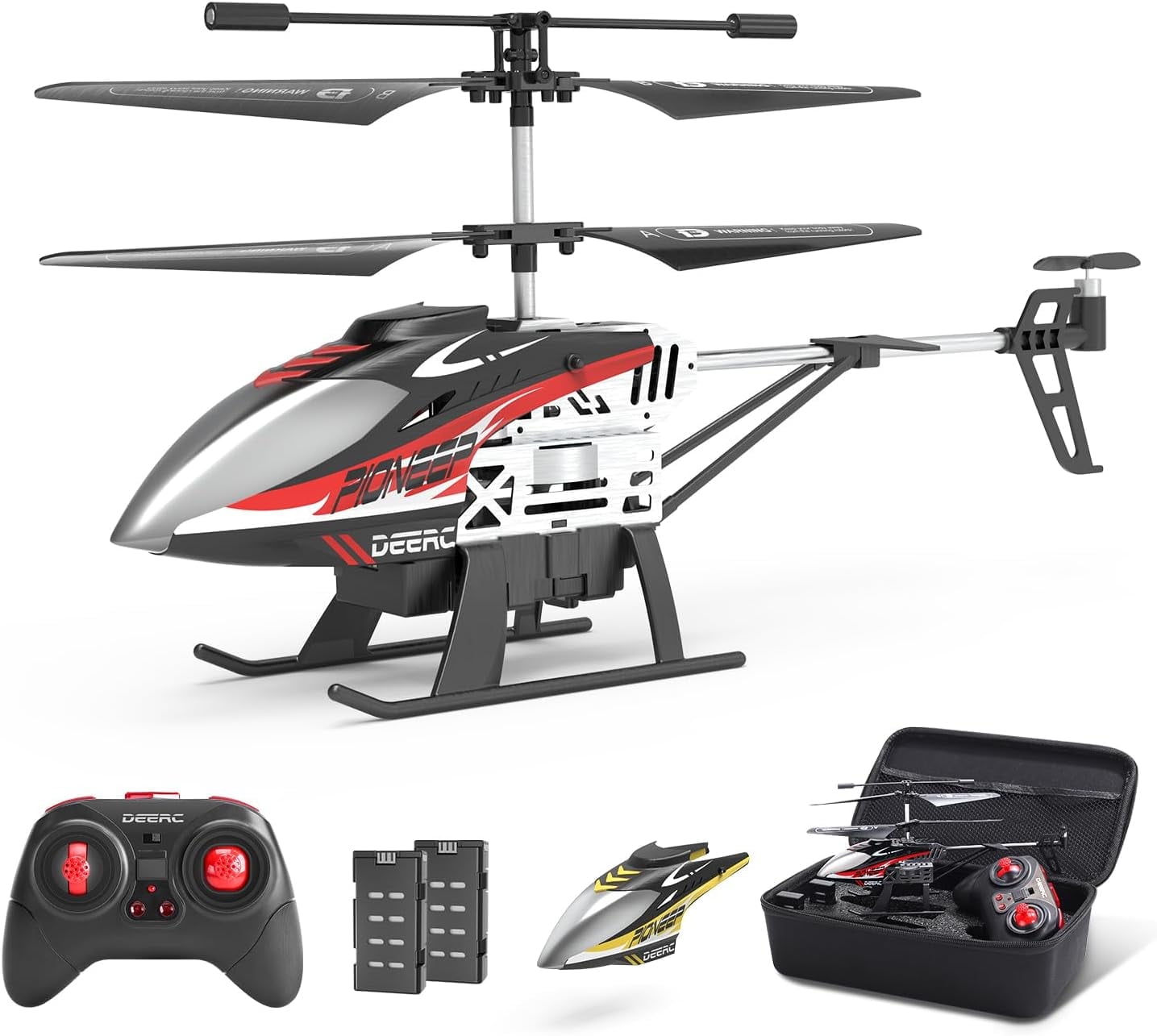 DEERC Kids & Toddlers RC Helicopter with Altitude Hold, Extra Shell ...