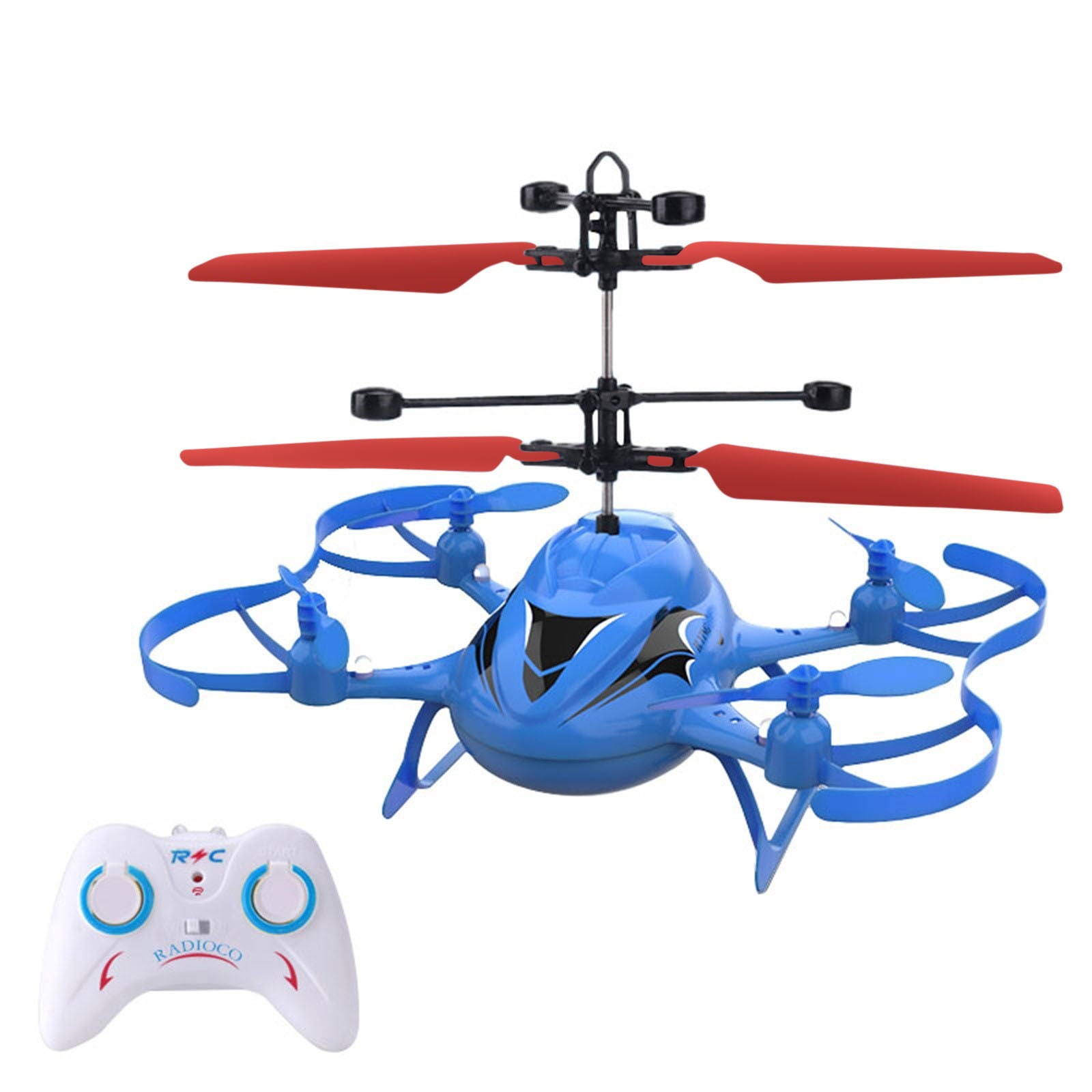 Remote Control Helicopter Toy with LED Lights Hand Sensing Aircraft for ...