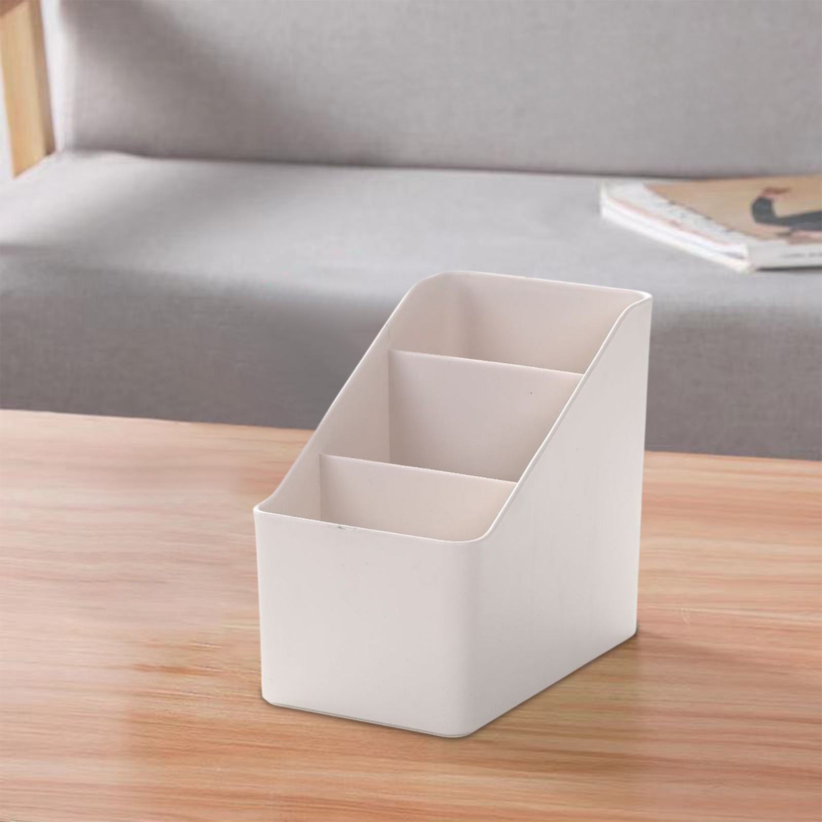 Remote Control Holder with 3 Compartments,TV Remote Caddy/Box/Tray ...