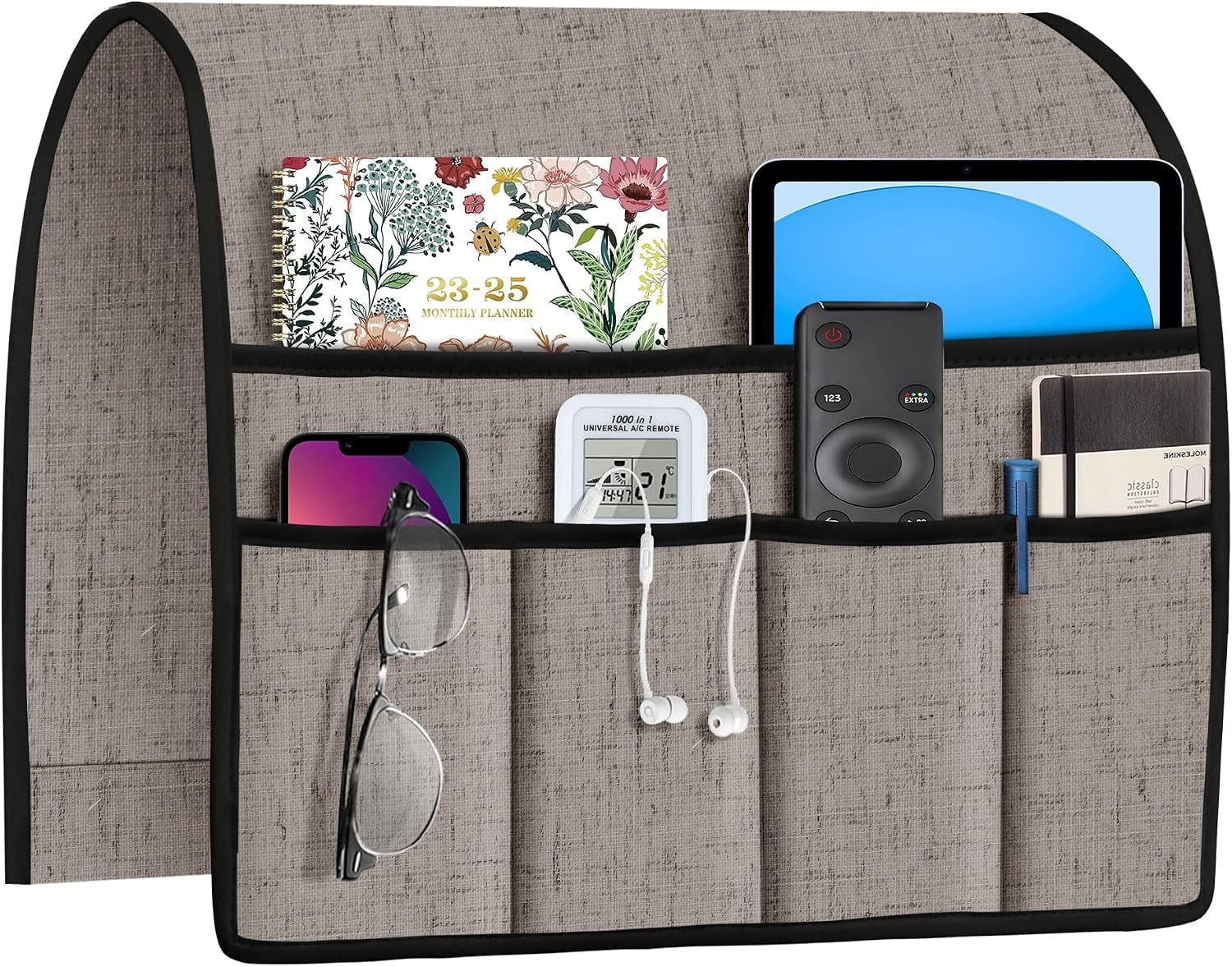 Remote Control Holder Armchair Caddy Armrest Organizer Moonbeam Color ...
