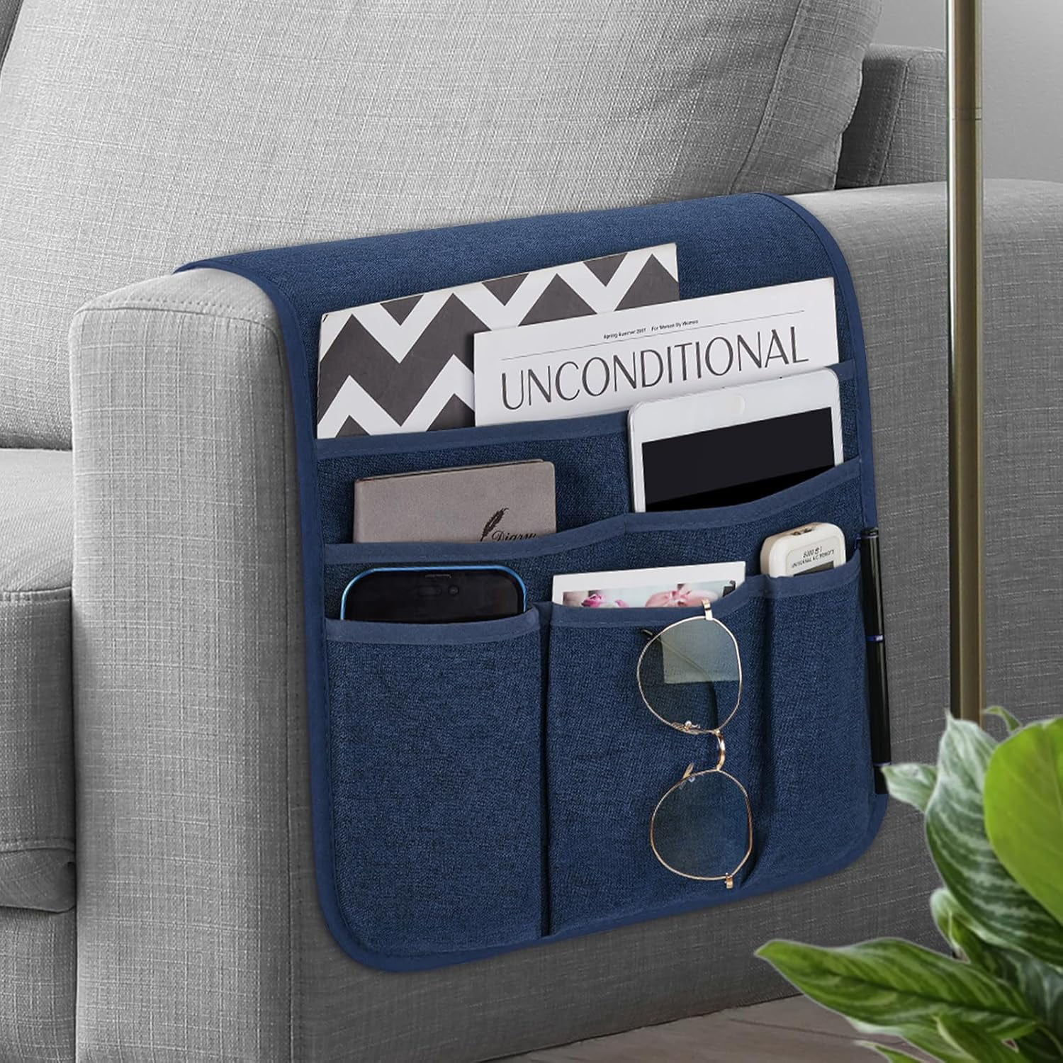 Remote Control Holder Armchair Caddy for Recliner Couch, Non-Slip ...