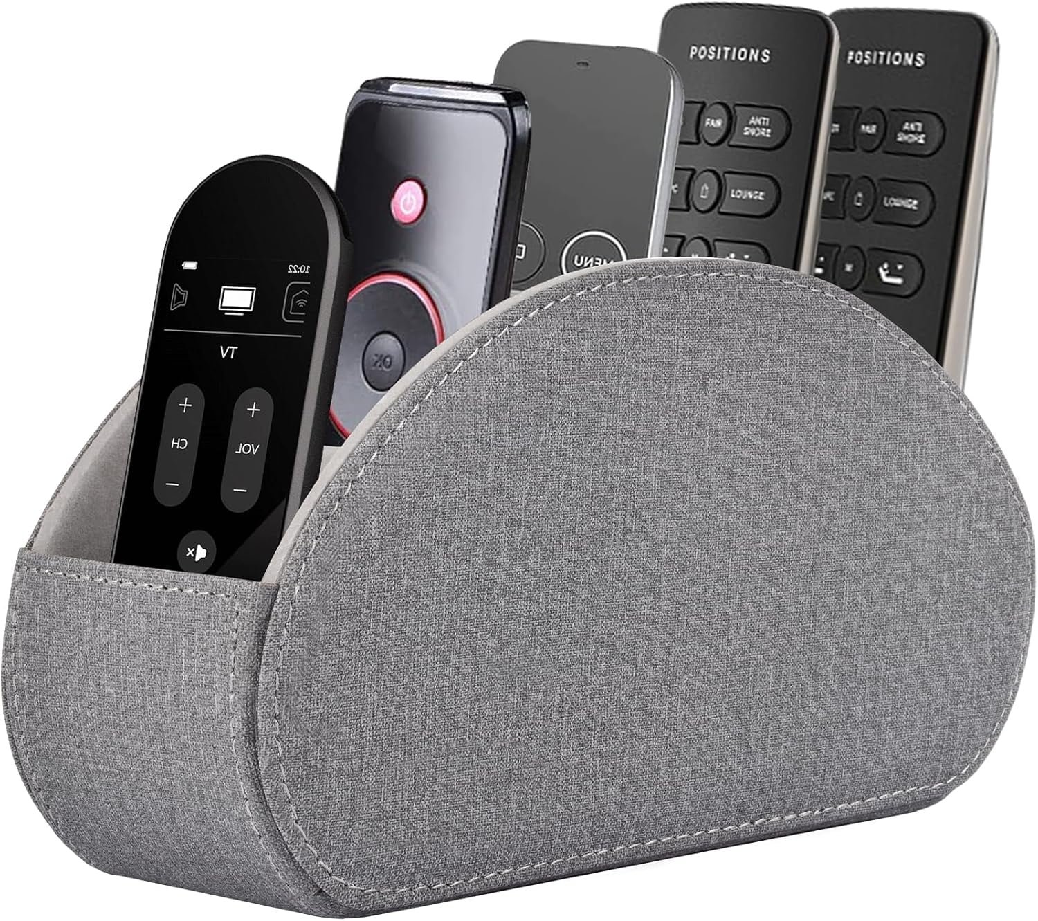 Remote Control Holder,TV Remote Caddy/Box with 5 Compartments,Bedside ...
