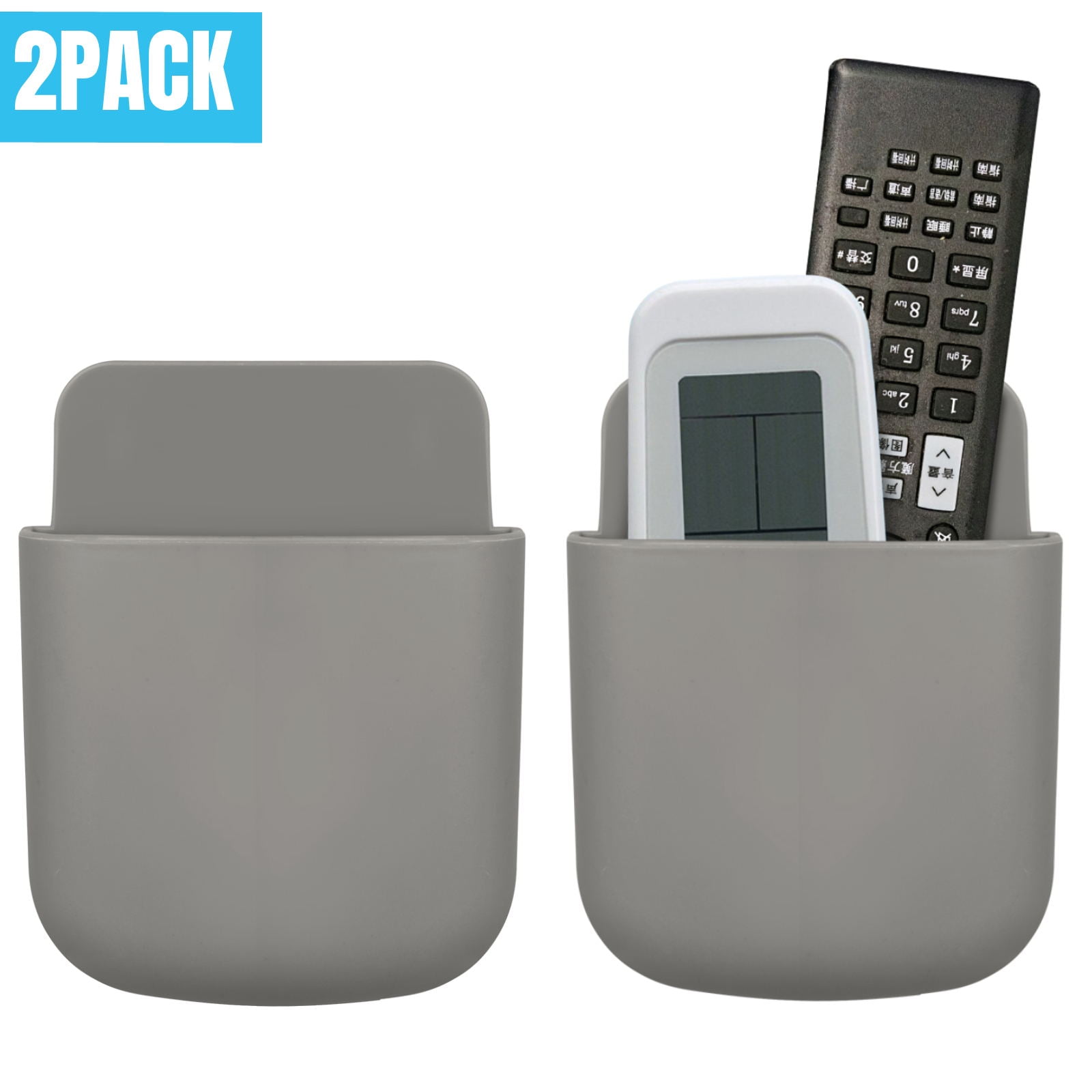 Remote Control Holder Wall Mount Storage Box, Adihesive Phone Charging ...