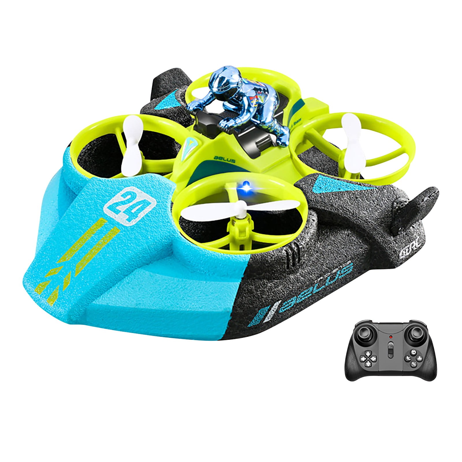 Remote Control Hovercraft Toy Sea Land Air Drone, Drift Car Racing ...