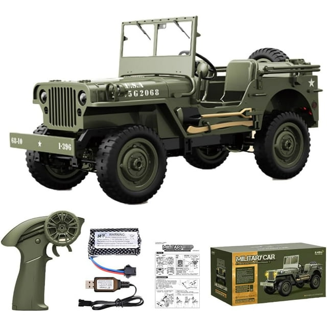 Remote Control Jeep,1:10 Scale Remote Control Car,2.4GHz 4WD Off Road RC Rock Crawler,All ...