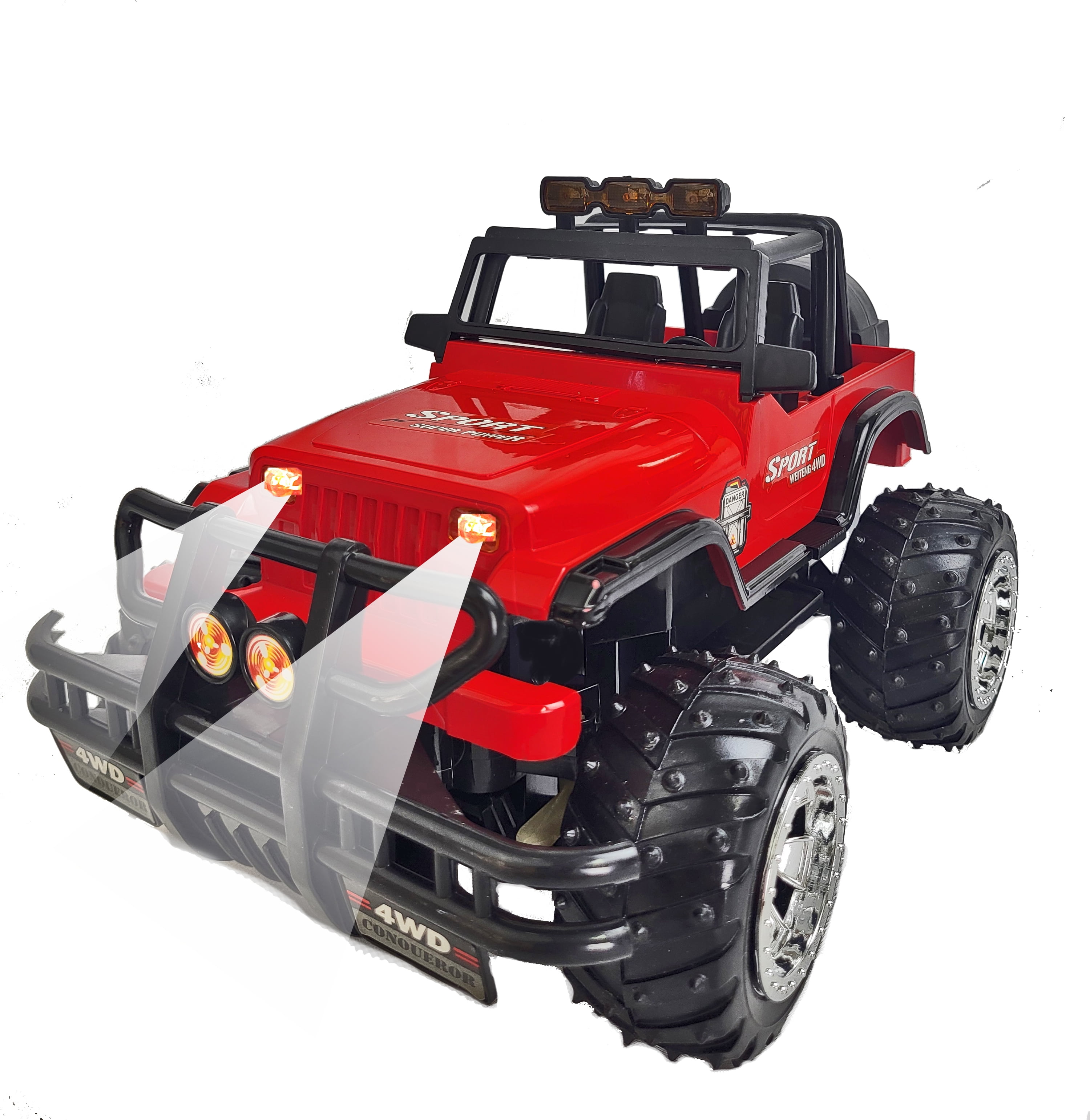Remote Control Jeep 4x4 with Ramp Hard off Road Scale 1:12 - Walmart.com