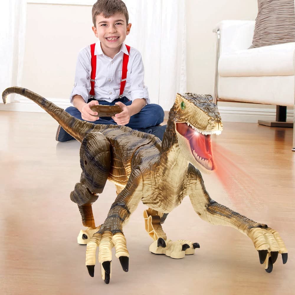 Remote Control Jurassic Dinosaur Toys for Kids,2.4 Ghz Velociraptor ...