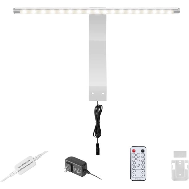Remote Control LED Picture Light with Rotatable Light Tube, Dimmable ...