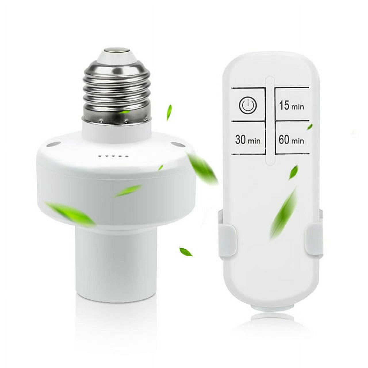 Remote Control Light Socket, 30/60mins Timing Screw in E26/E27 Bulb ...