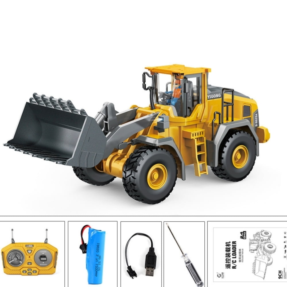 Remote Control Loader Toys for Kids,9 Channel 1:24 Scale 2.4Ghz ...