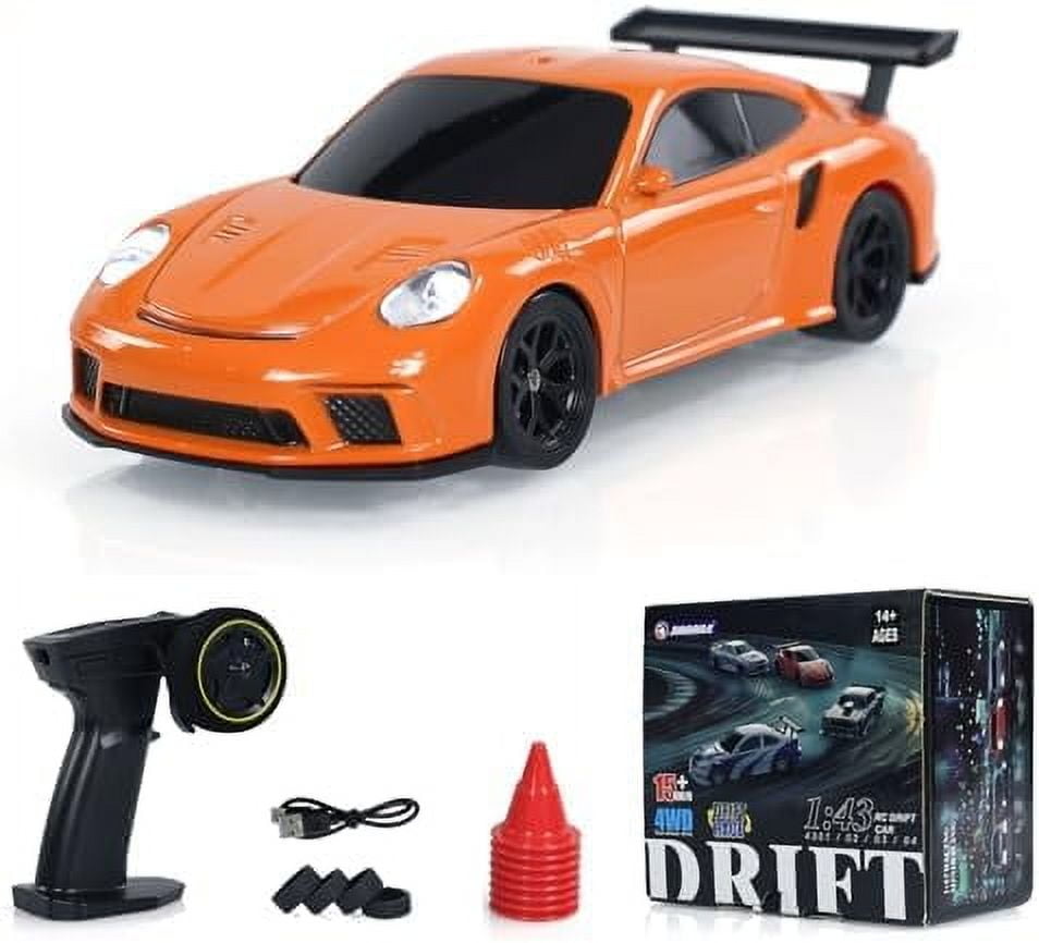 Remote Control Mini Drift Car 1:43 Race Car Toy Radio Lights Traffic ...