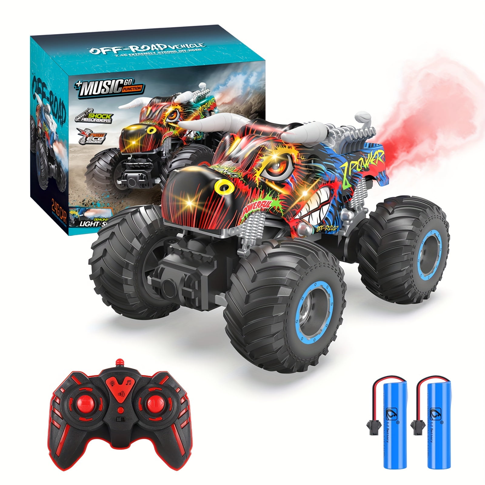 Remote Control Monster Truck, 2.4GHz All Terrain Remote Control Monster ...