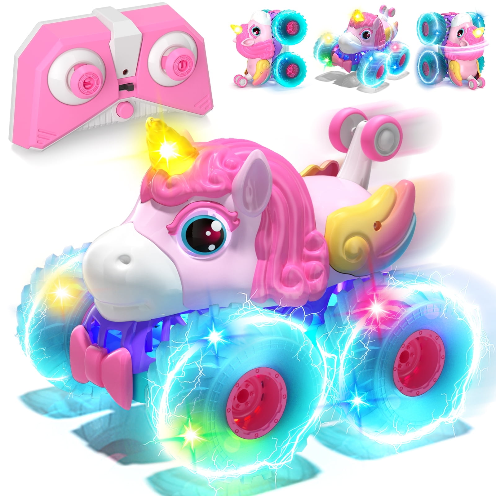 Unicorn Remote Control Cars for Girls, Remote Control Monster Truck for ...