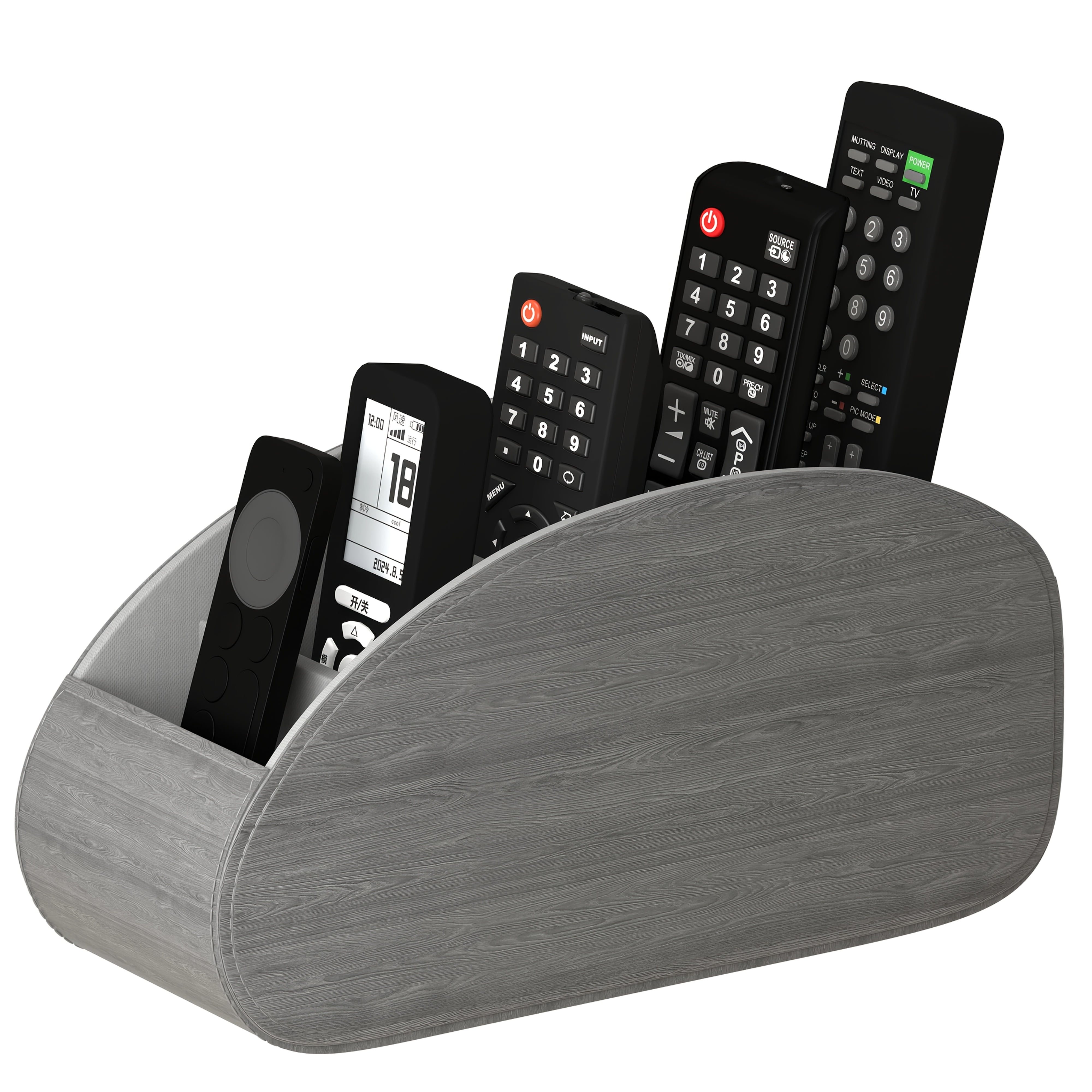 Remote Control Organizer with 5 Compatible Spaces - Compatible with TV ...