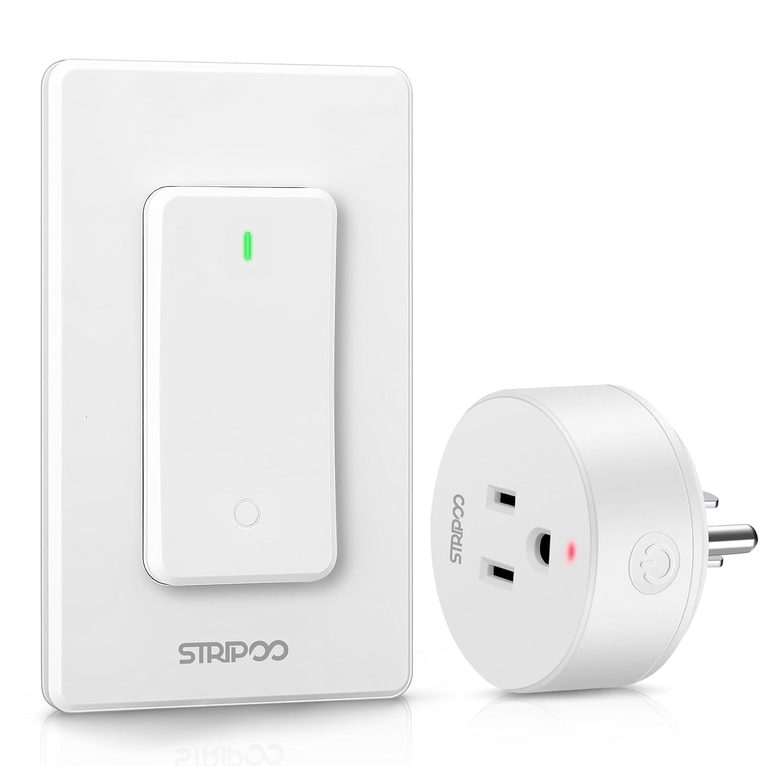 Remote Control Outlet, Wireless Detachable Wall Light Switch, 15A/1500W ...