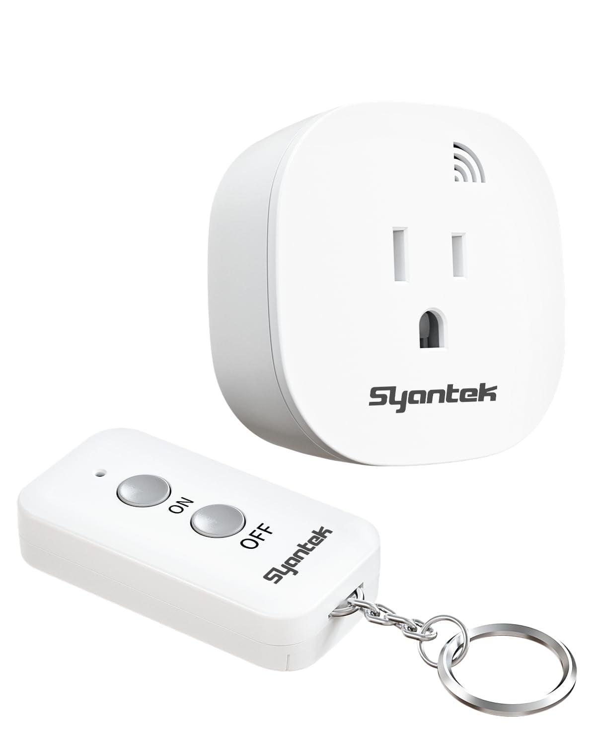 Syantek Remote Control Outlet, Wireless Remote Light Switch Kit, 15A ...
