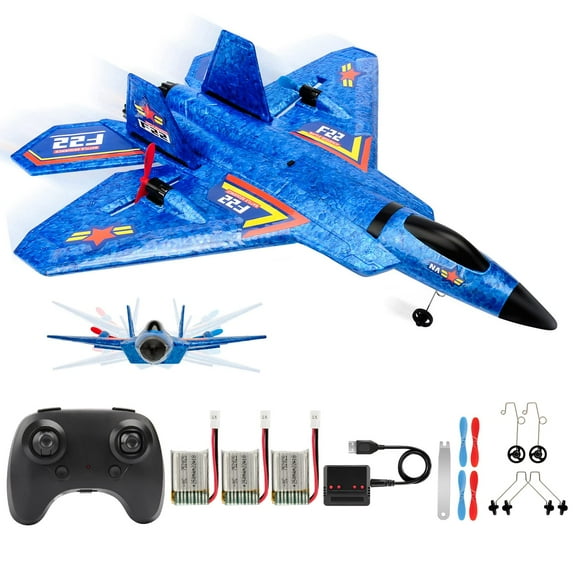 Remote Control Plane F-22 Raptor, 2.4GHz Rc Airplane with Smart Gyro ...