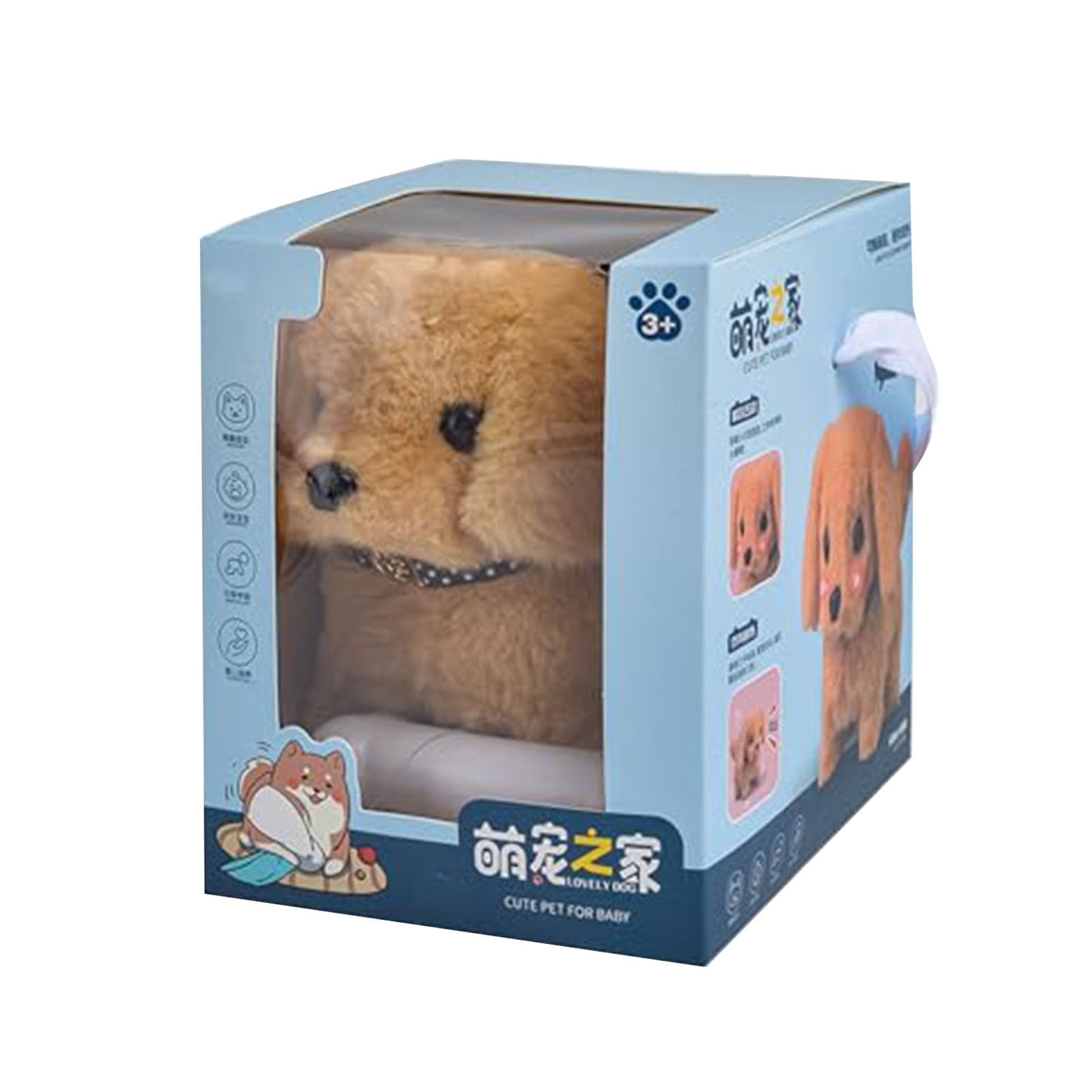 Remote Control Plush Puppy Toy Electronic Interactive Walking Dog Toys ...