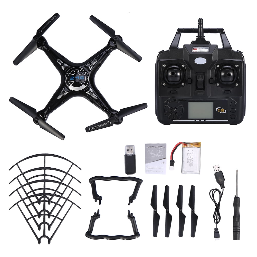 Remote Control Quadcopter RC Helicopter Drone Toy With Camera (Black ...